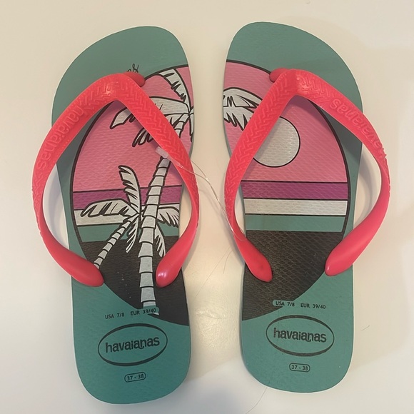 Havaianas | Shoes | Brand New Havaianas Palm Tree Flip Flops | Poshmark